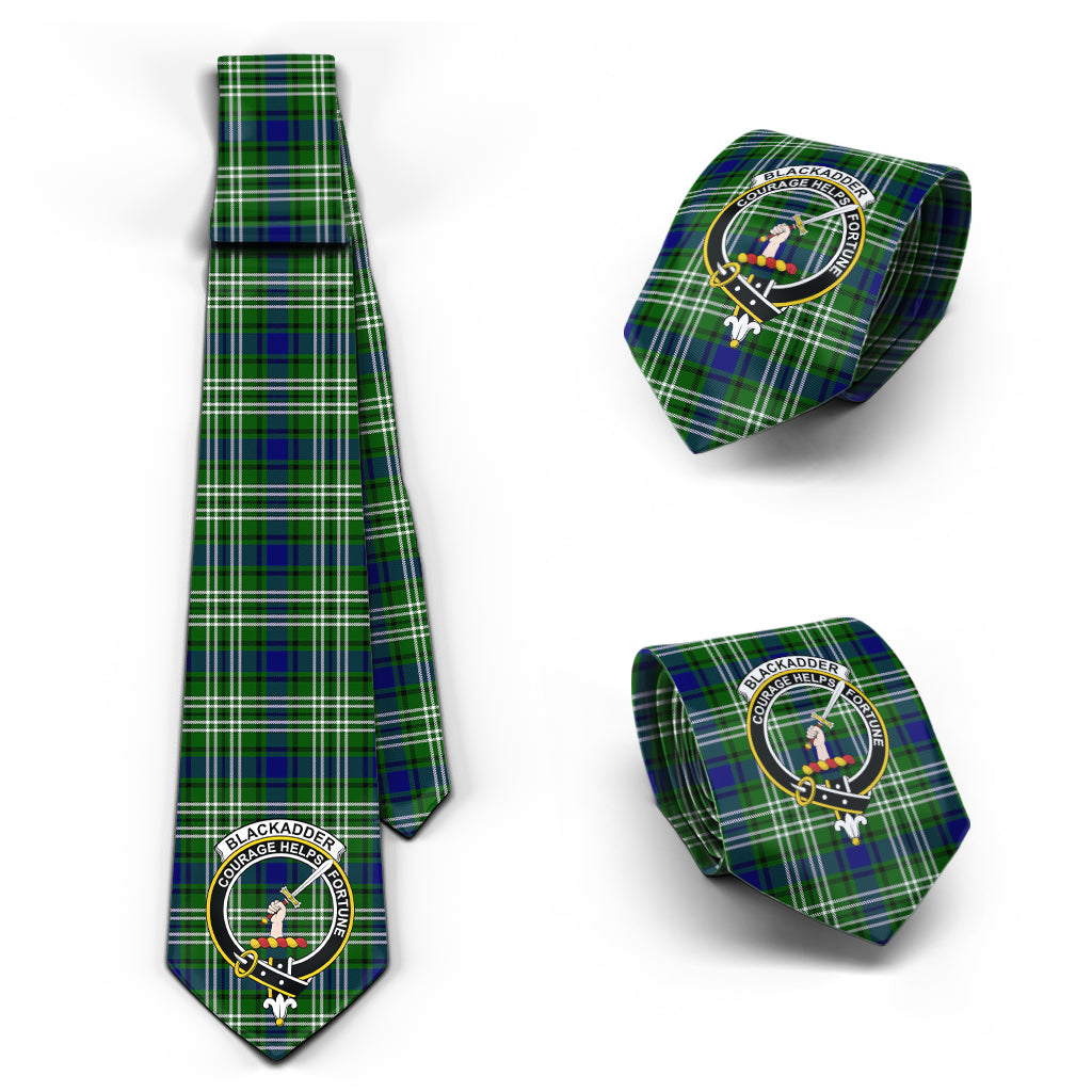 Blackadder Tartan Classic Necktie with Family Crest