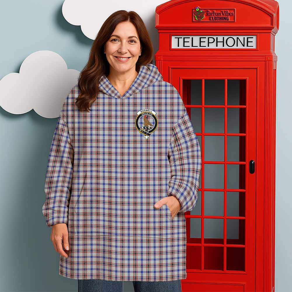 Boswell Tartan Wearable Blanket with Family Crest - Tartan Vibes Clothing