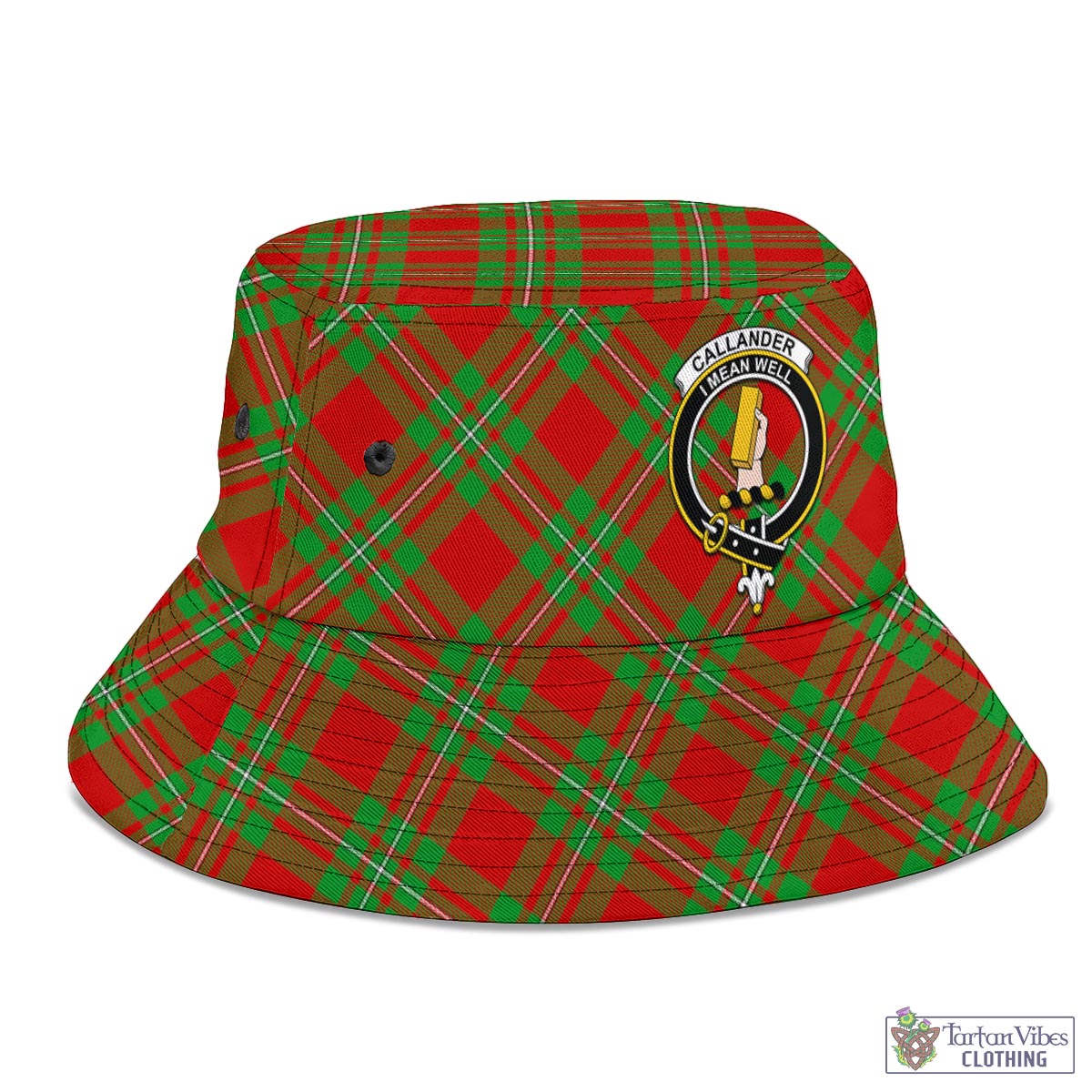 Callander Tartan Bucket Hat with Family Crest