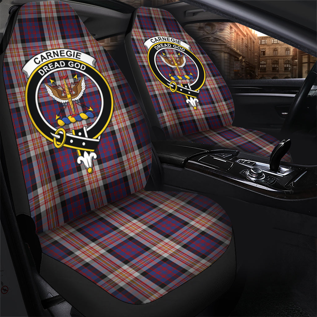 Carnegie Tartan Car Seat Cover with Family Crest