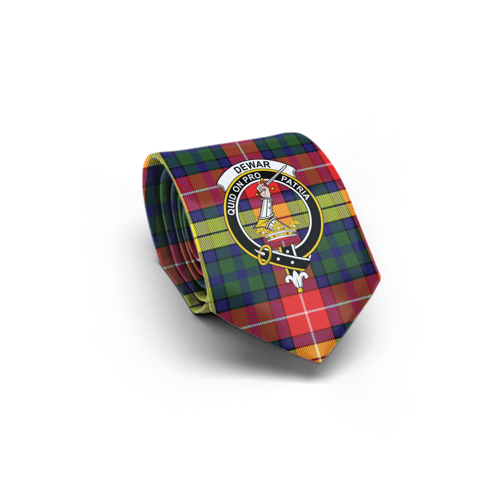 Dewar Tartan Classic Necktie with Family Crest