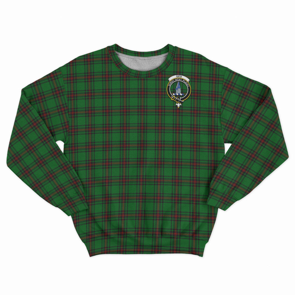 Ged Tartan Sweatshirt with Family Crest