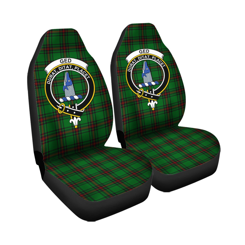 Ged Tartan Car Seat Cover with Family Crest