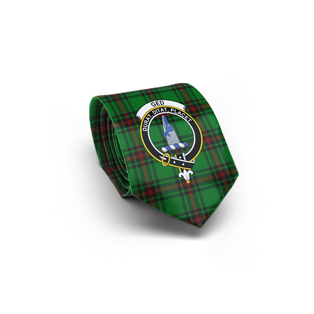 Ged Tartan Classic Necktie with Family Crest