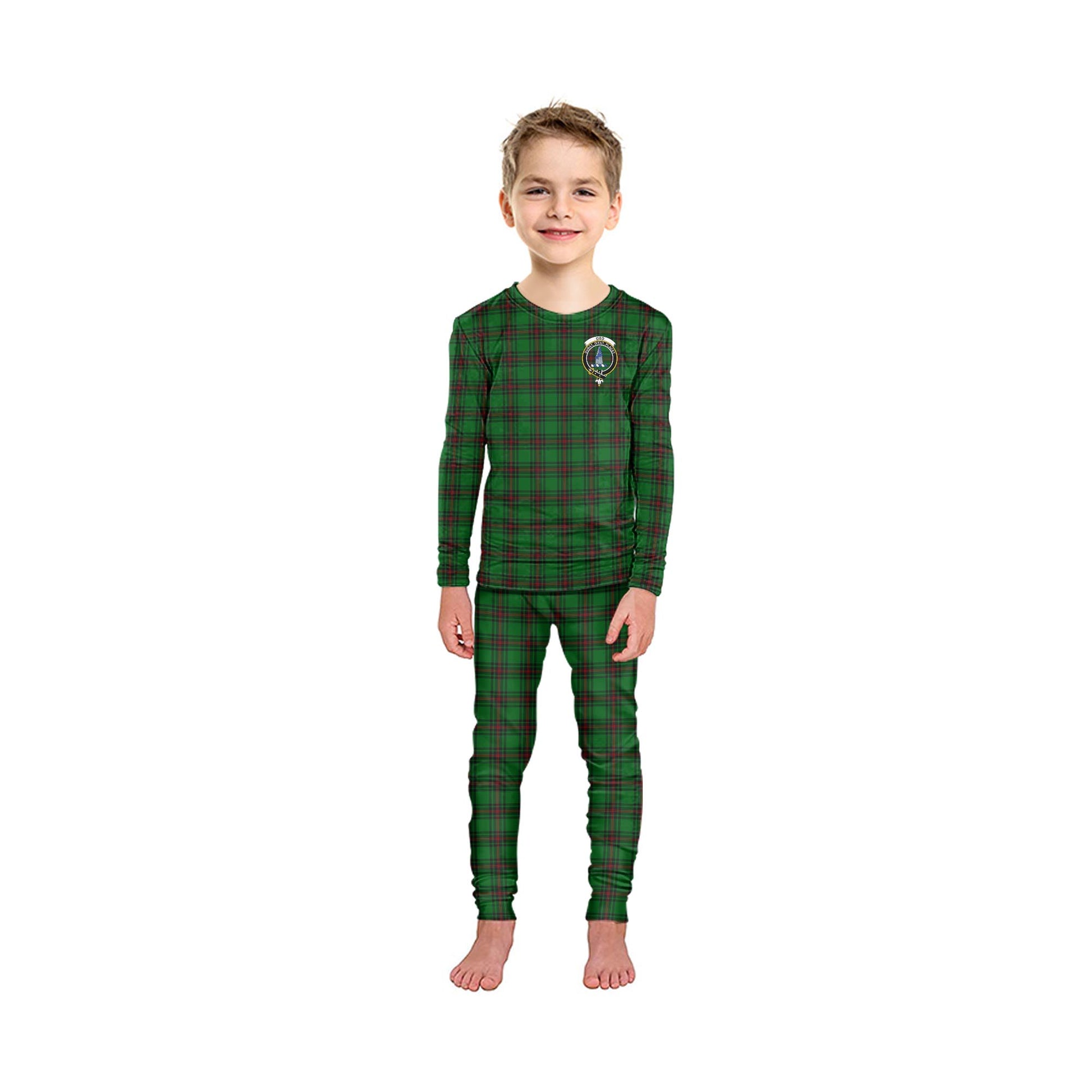 Ged Tartan Pajamas Family Set with Family Crest – Tartan Vibes Clothing