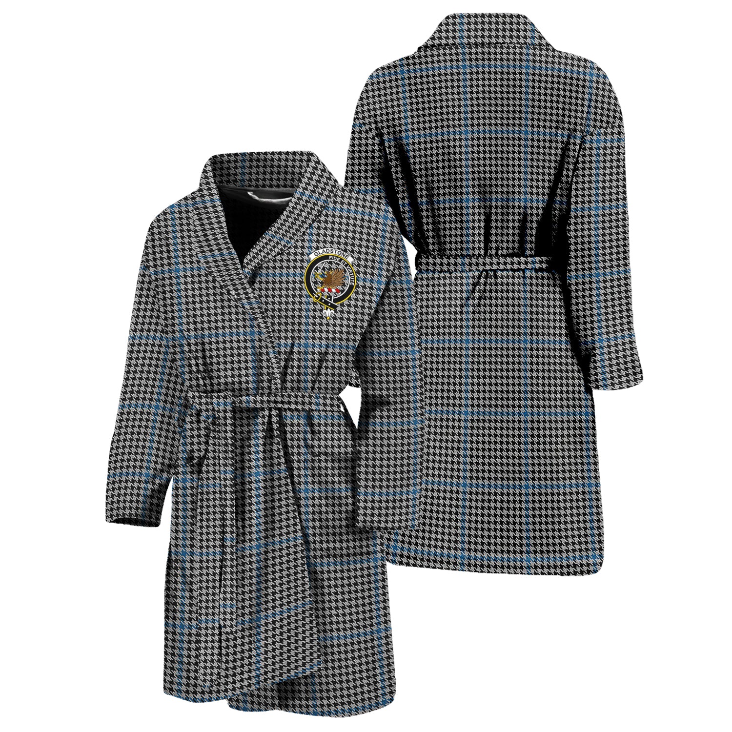 Gladstone Tartan Bathrobe with Family Crest