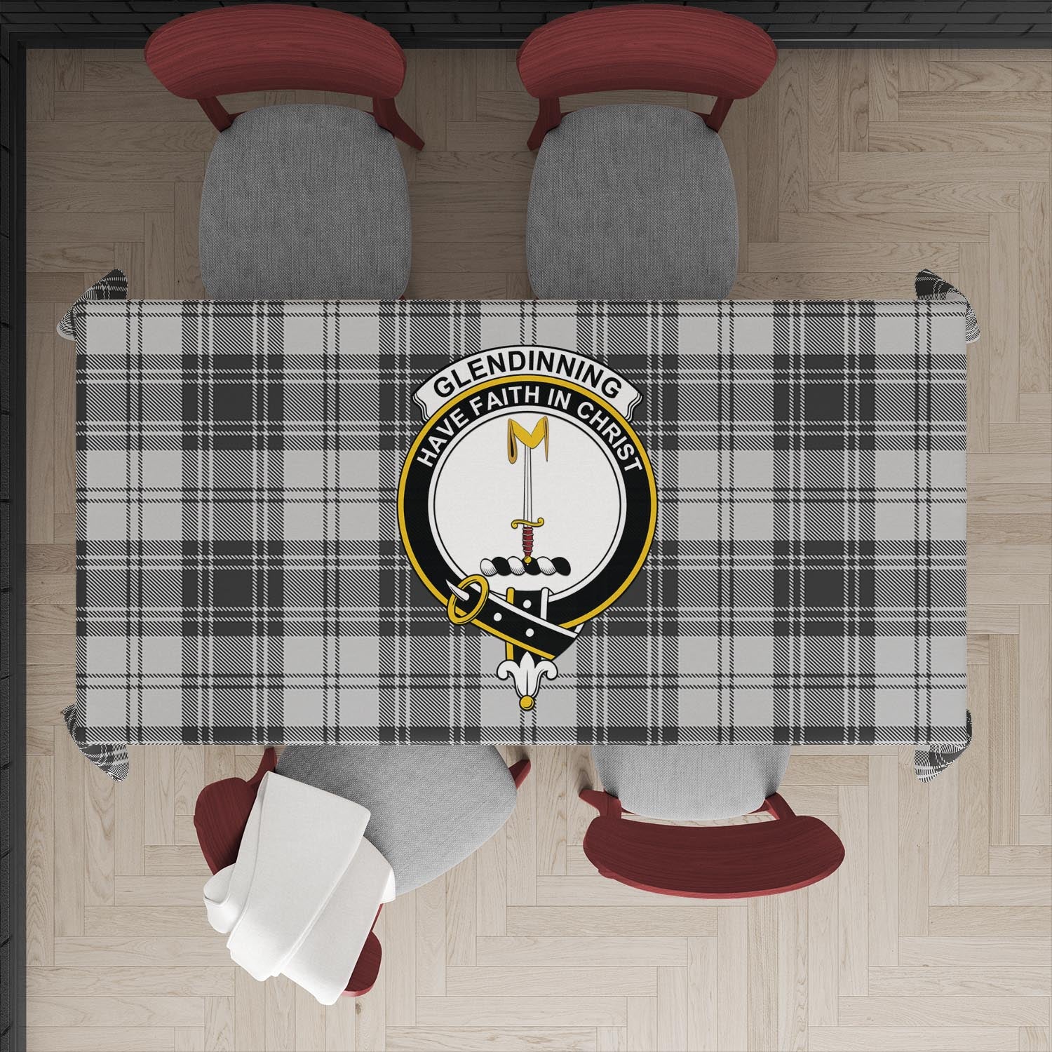 Glendinning Tatan Tablecloth with Family Crest – Tartan Vibes Clothing