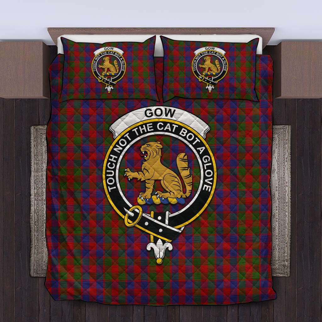 Gow Tartan Quilt Bed Set with Family Crest