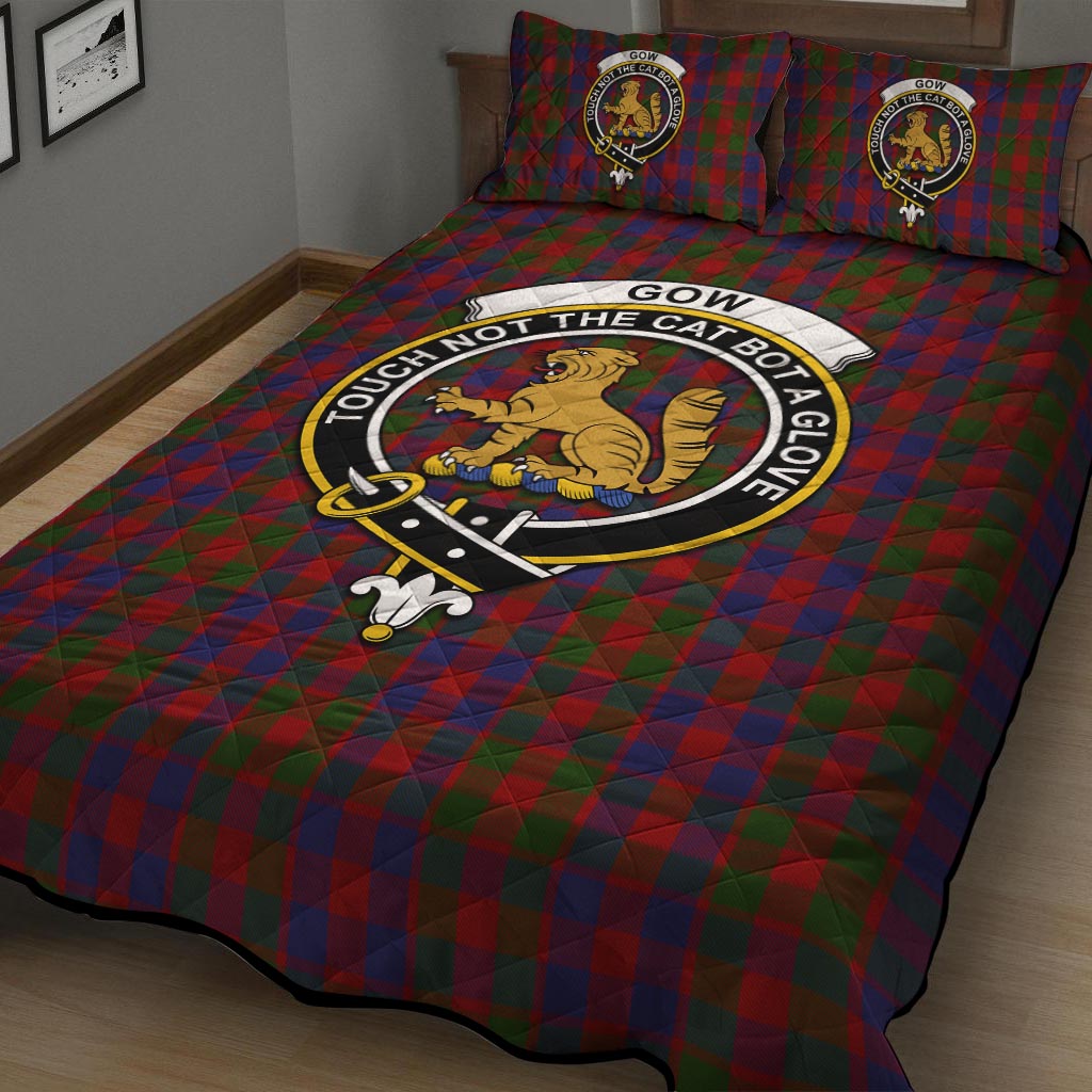 Gow Tartan Quilt Bed Set with Family Crest