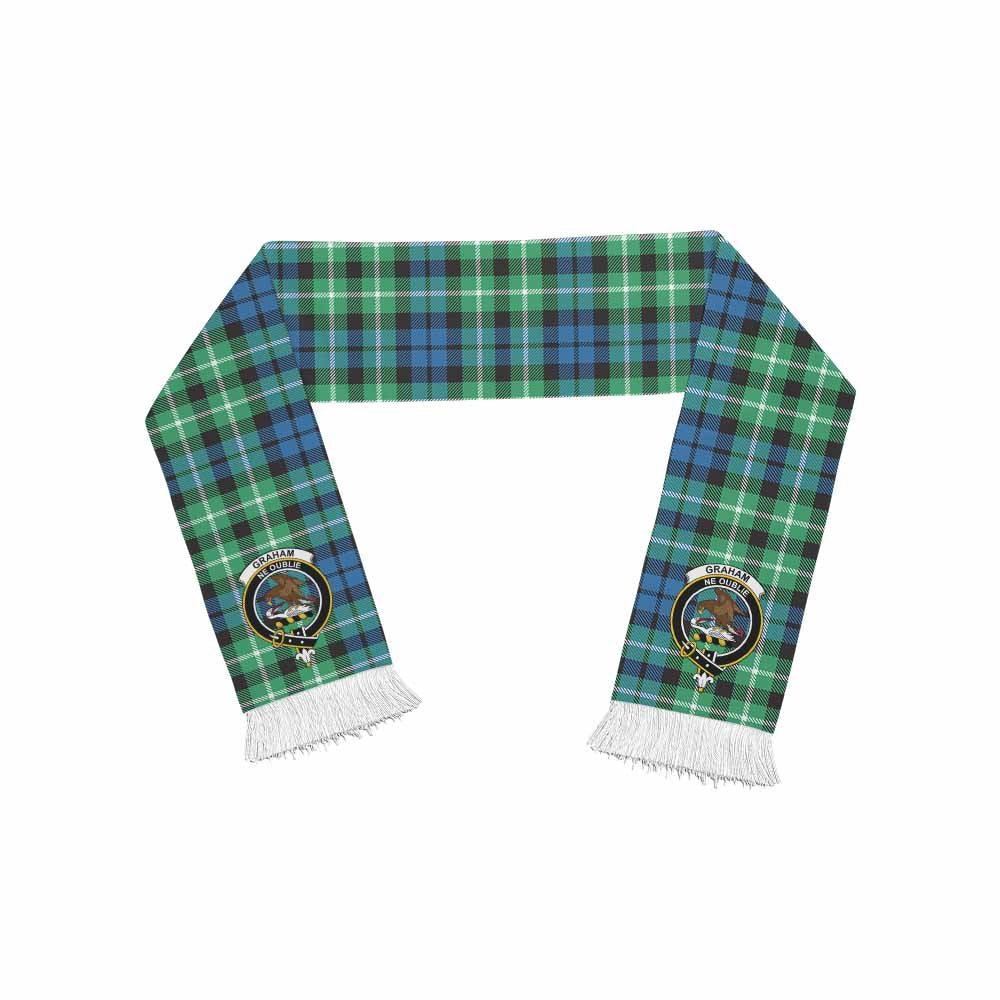 Graham Tartan Ruffneck Scarf with Family Crest
