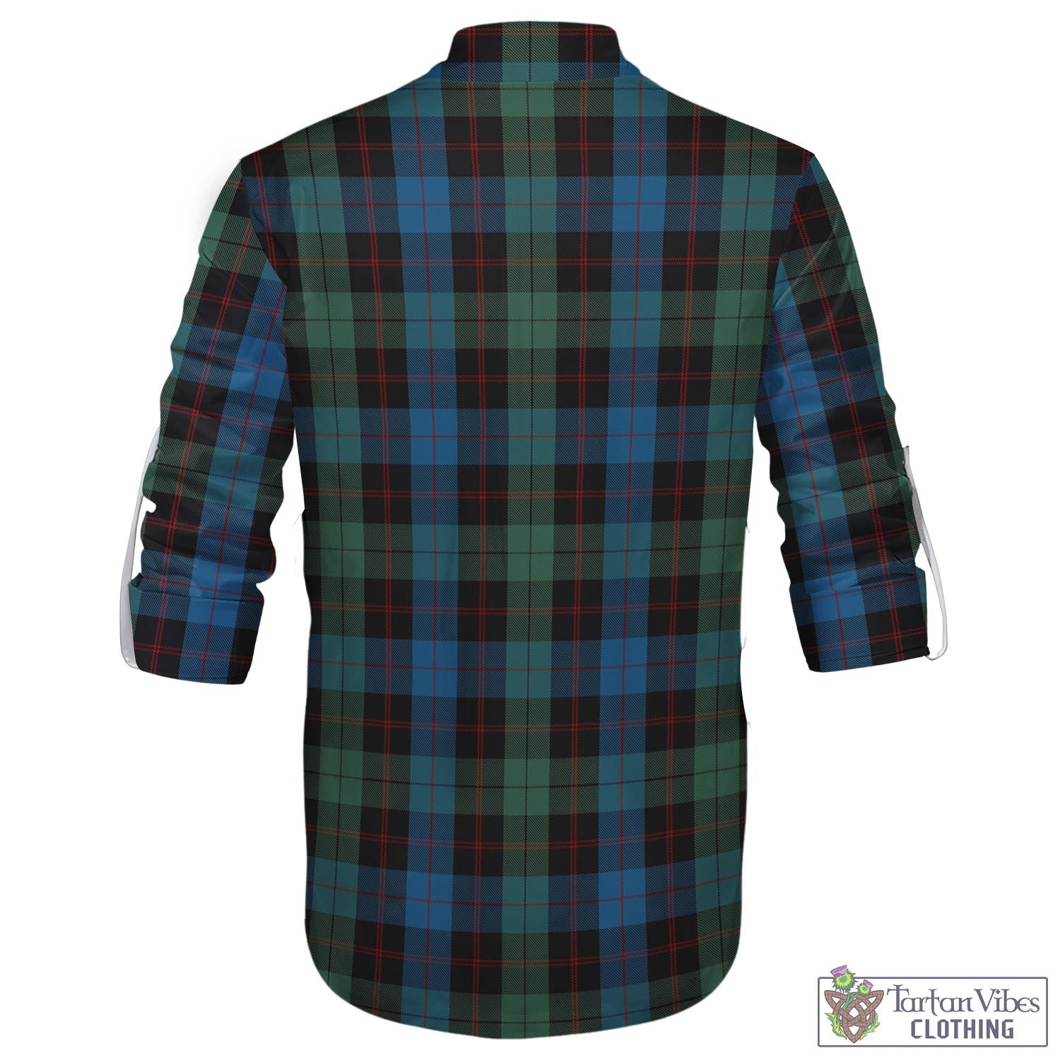 Guthrie Tartan Men's Scottish Traditional Jacobite Ghillie Kilt Shirt