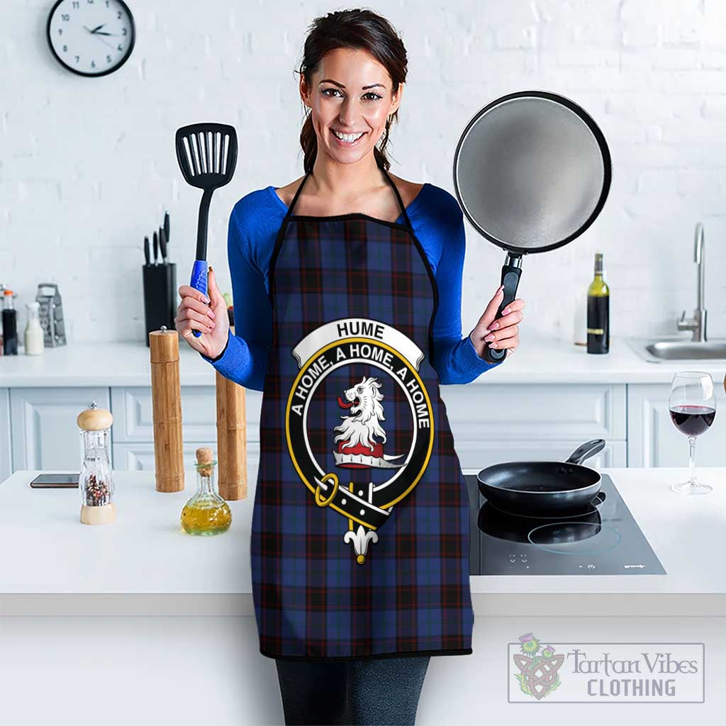 Hume Tartan Apron with Family Crest
