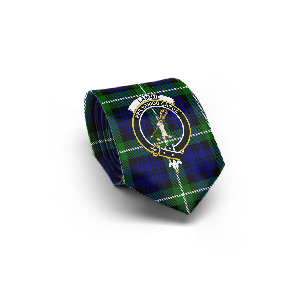 Lammie Tartan Classic Necktie with Family Crest
