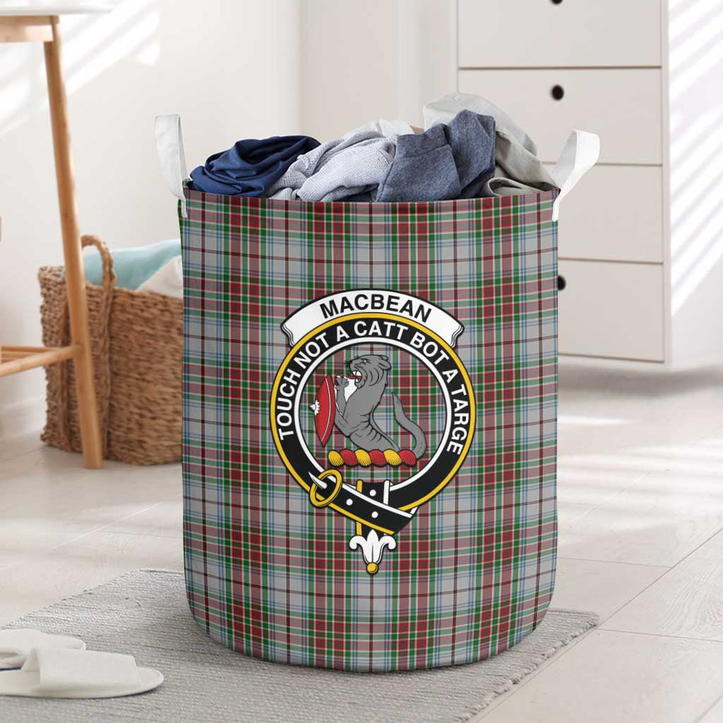 MacBean Dress Tartan Laundry Basket with Family Crest