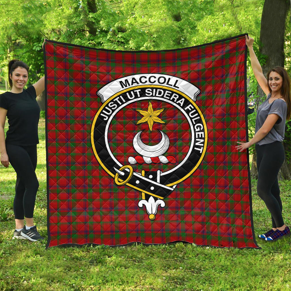 MacColl Tartan Quilt with Family Crest