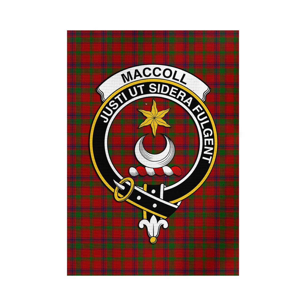 MacColl (McColl) Tartan Garden Flag with Family Crest
