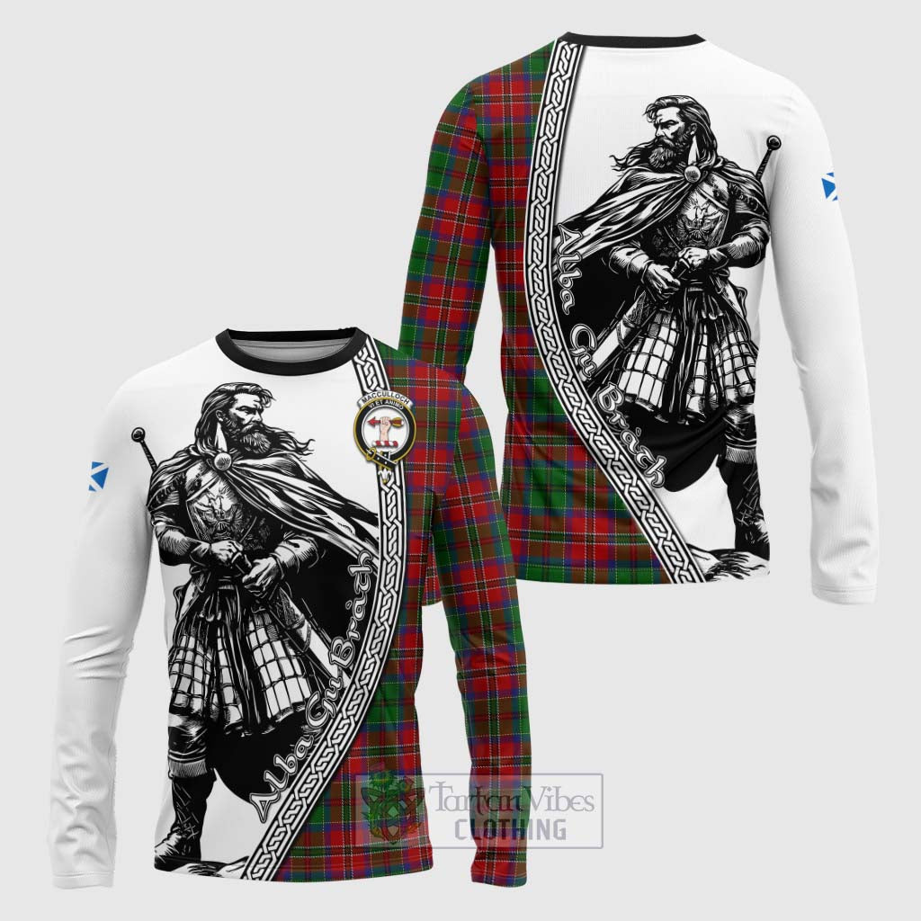 MacCulloch (McCulloch) Tartan Clan Crest Long Sleeve T-Shirt with High