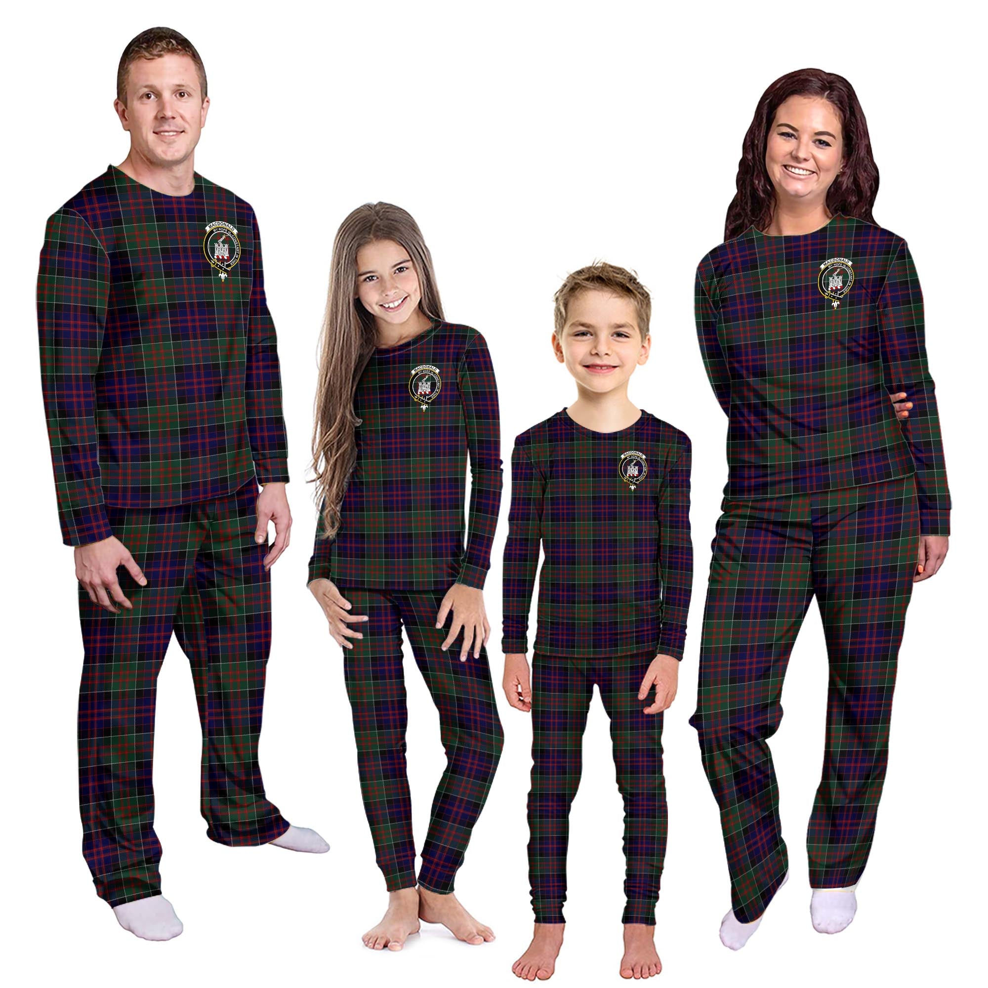 MacDonald (McDonald) of Clanranald Tartan Pajamas Family Set with ...