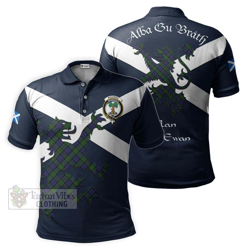 MacEwan (MacEwen) Tartan Lion Rampant Polo Shirt Proudly Display Your