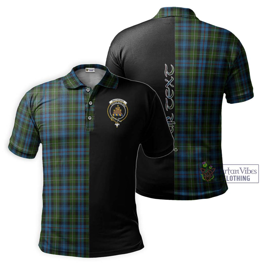 Mackenzie (Mckenzie) Tartan Polo Shirt with Family Crest and Half Of M