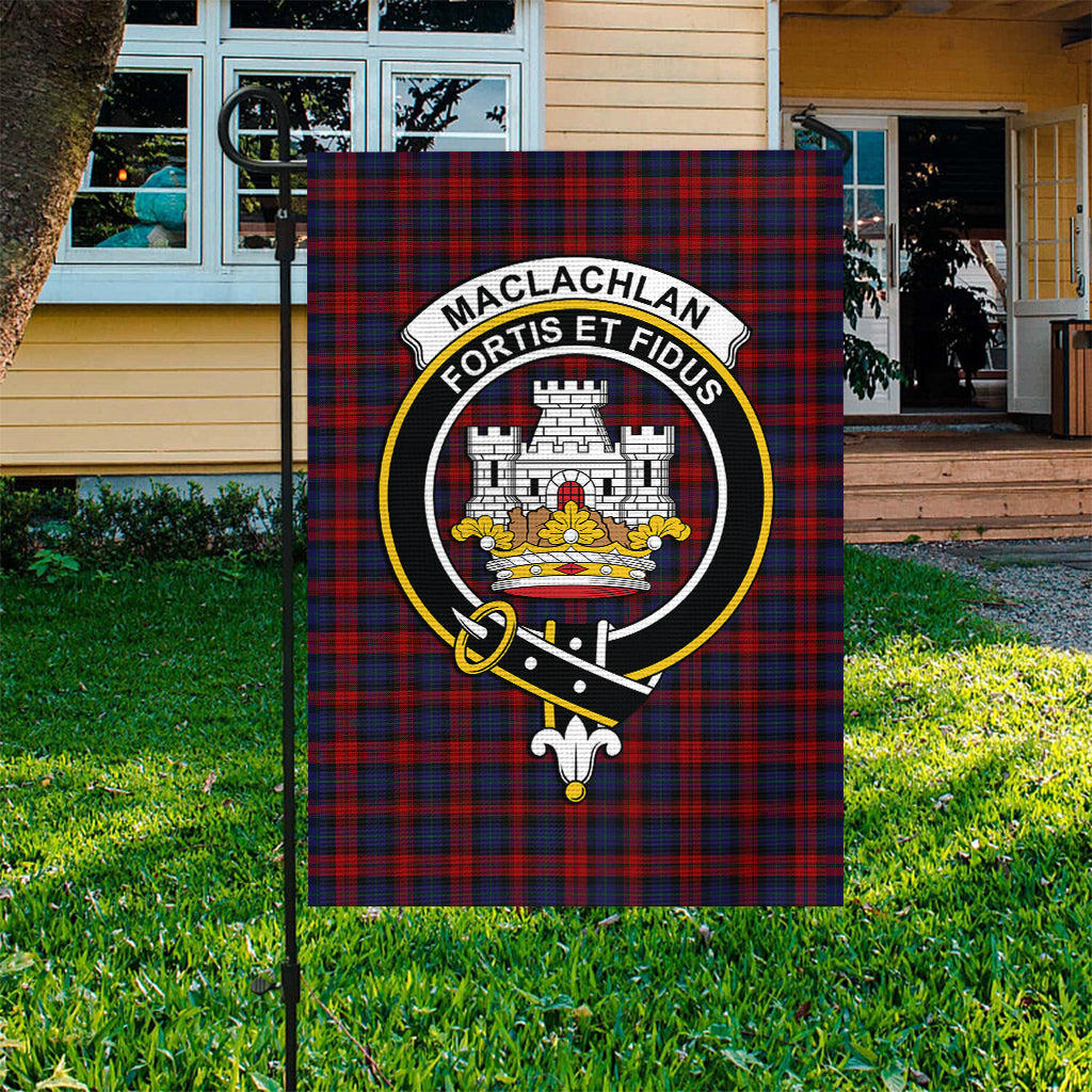 MacLachlan (McLachlan) Tartan Garden Flag with Family Crest