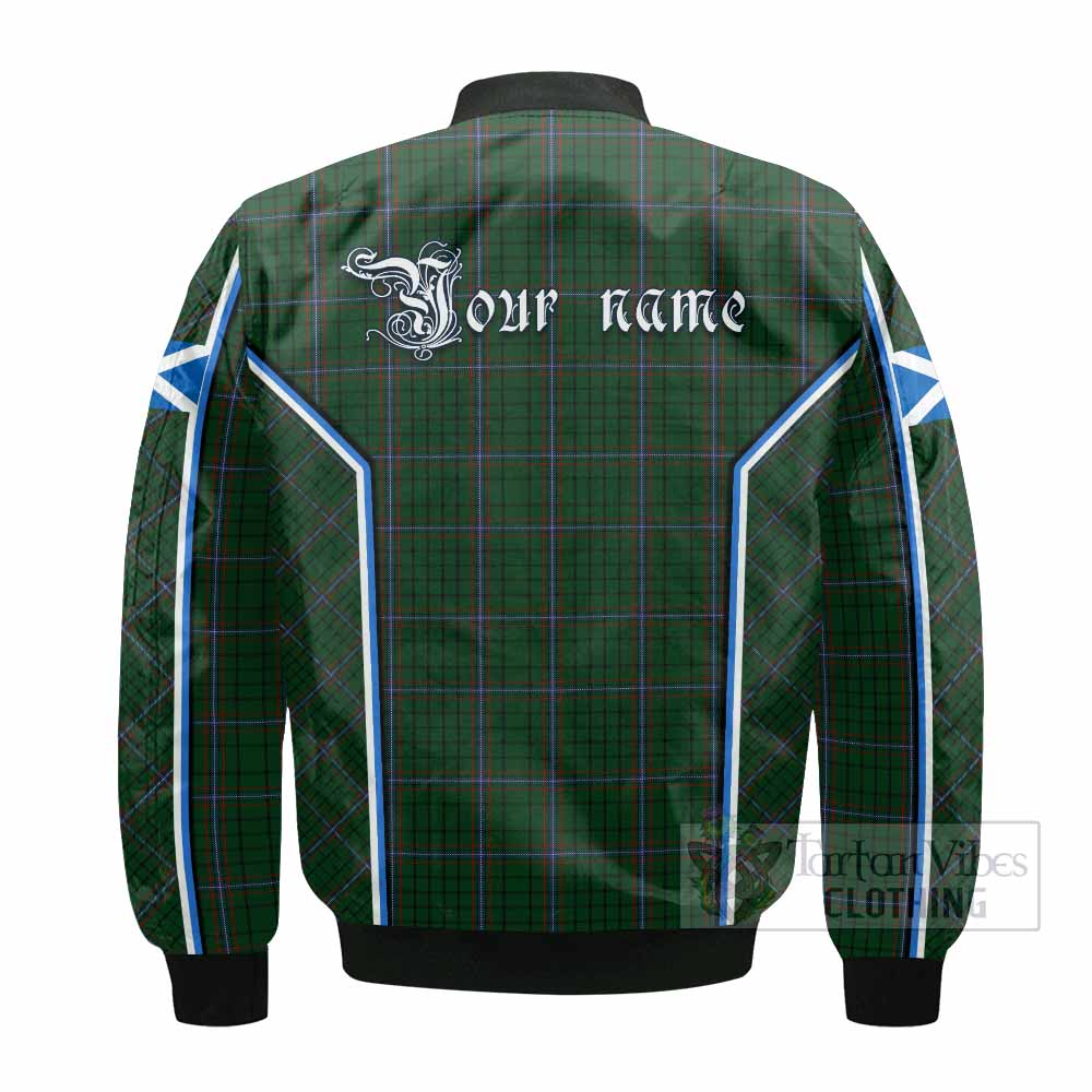 MacRae (McRae) Tartan Crest Bomber Jacket Scotland Coat of Arm Flag St