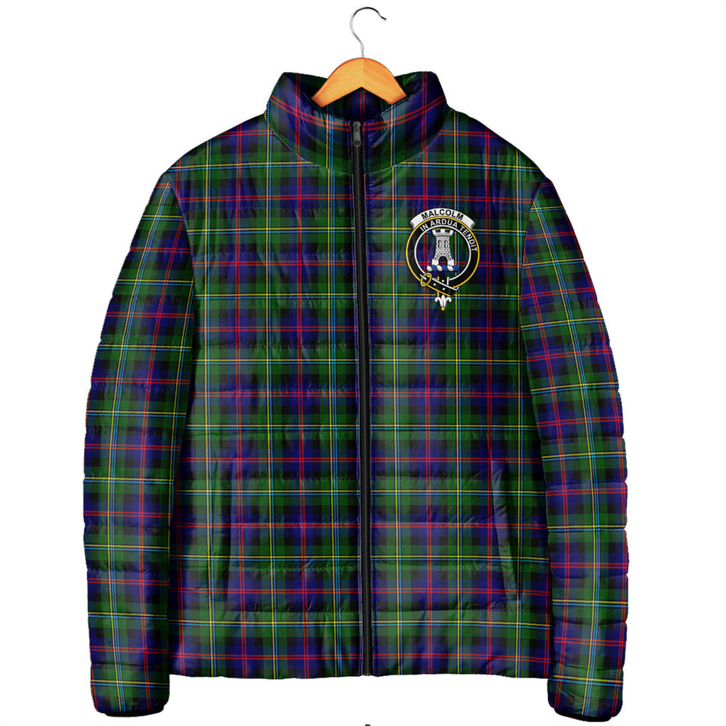 Malcolm Tartan Padded Jacket with Family Crest