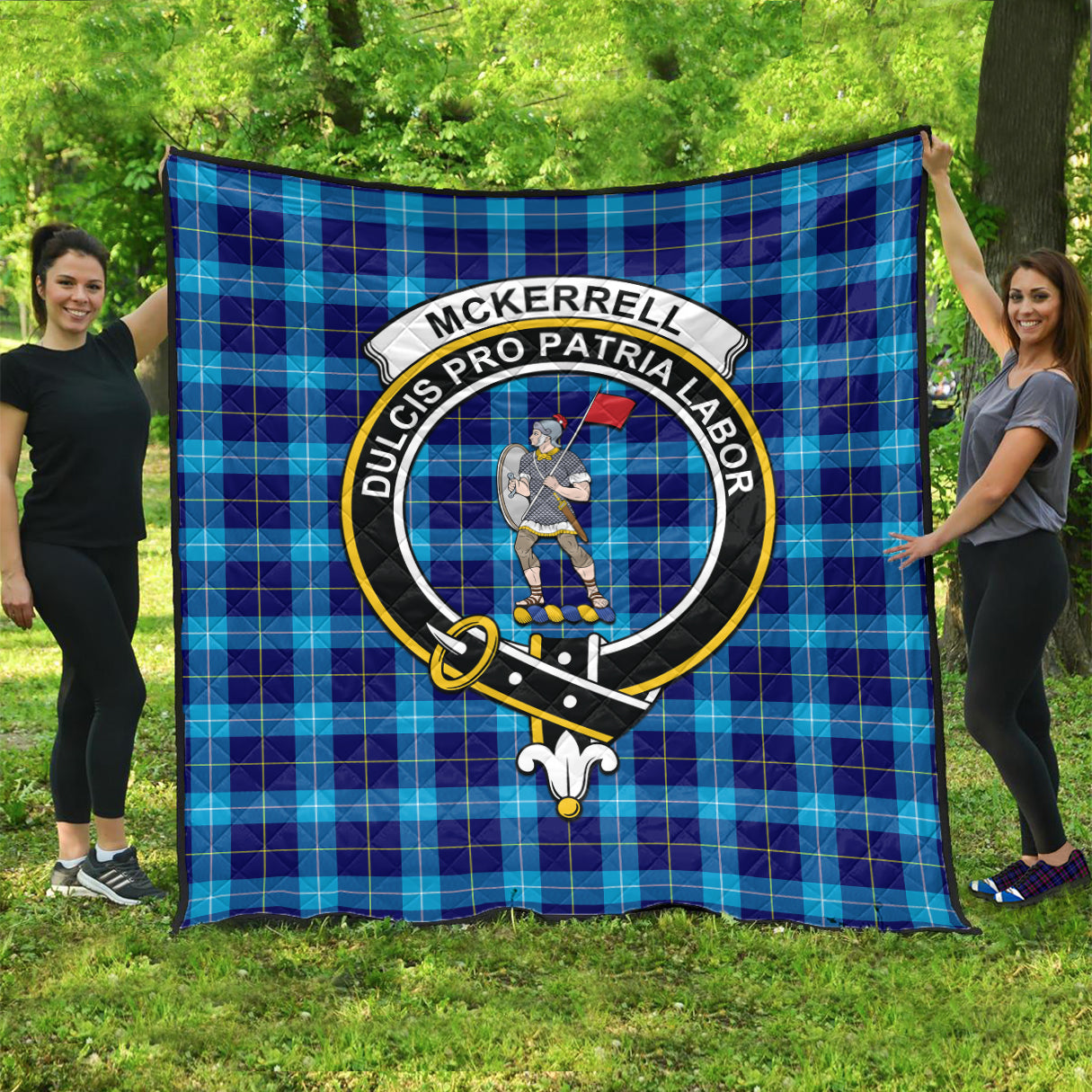 McKerrell Tartan Quilt with Family Crest