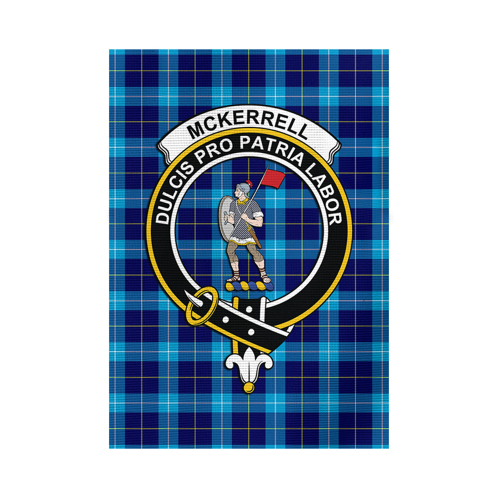 McKerrell Tartan Garden Flag with Family Crest