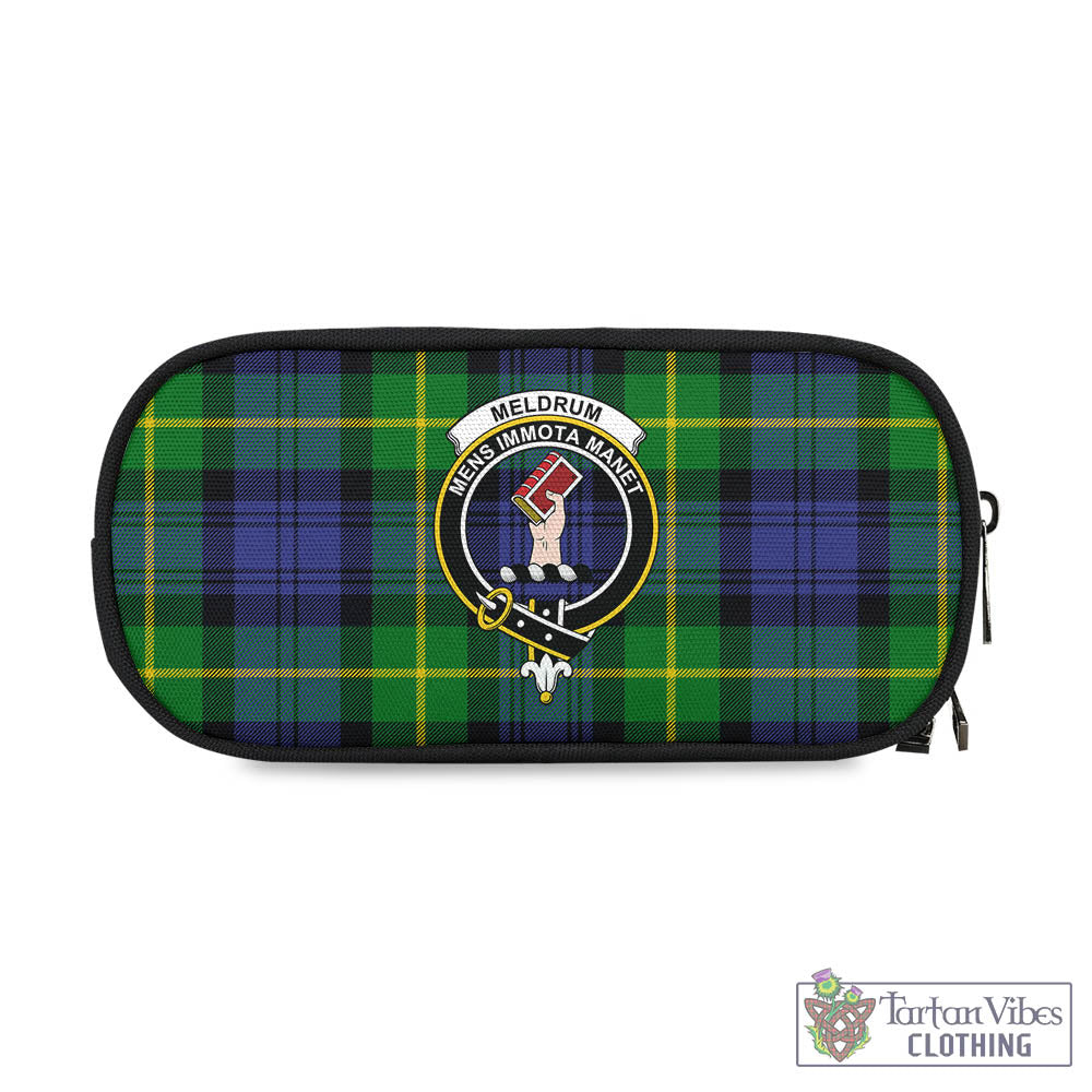 Meldrum Tartan Pen and Pencil Case with Family Crest