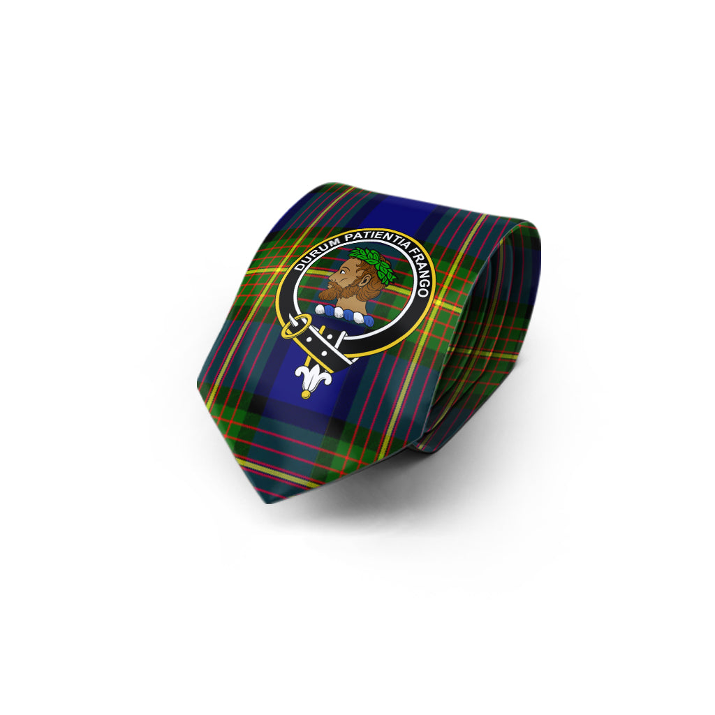 Moore Tartan Classic Necktie with Family Crest