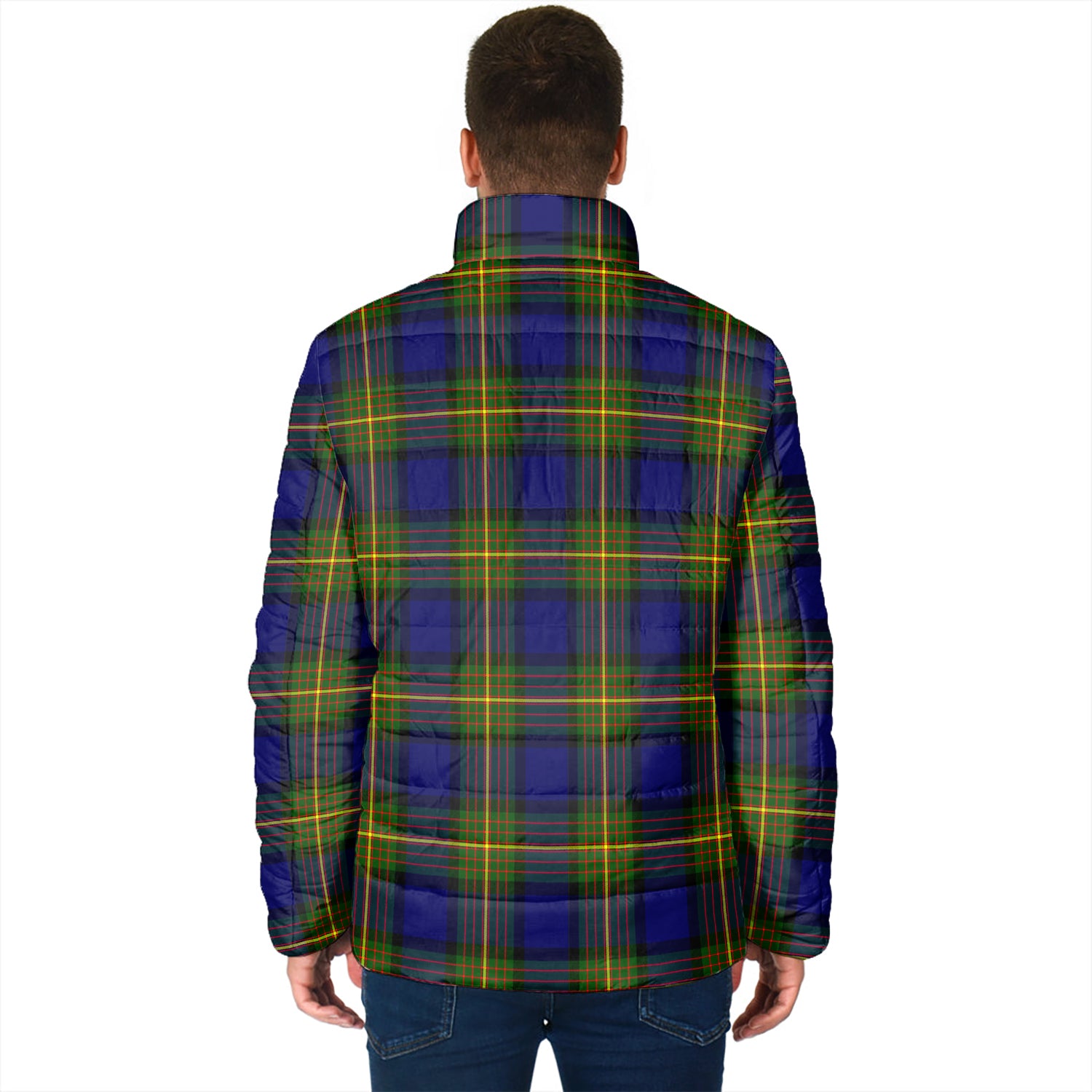 Moore Tartan Padded Jacket with Family Crest