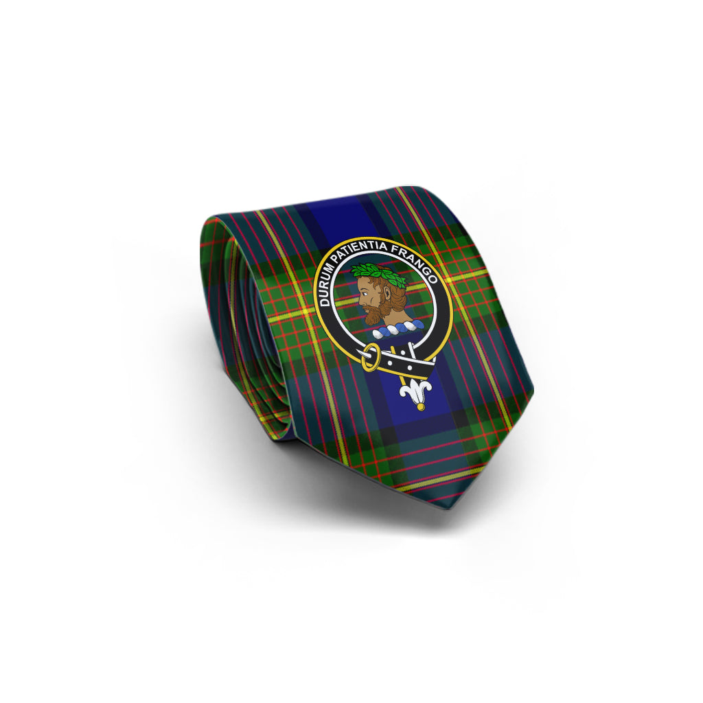 Moore Tartan Classic Necktie with Family Crest