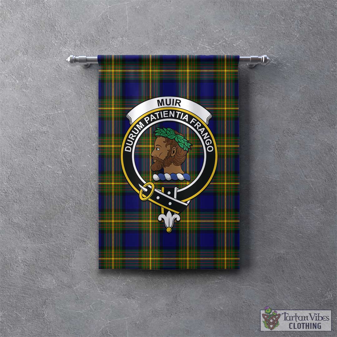 Muir Tartan Gonfalon, Tartan Banner with Family Crest – Tartan Vibes ...