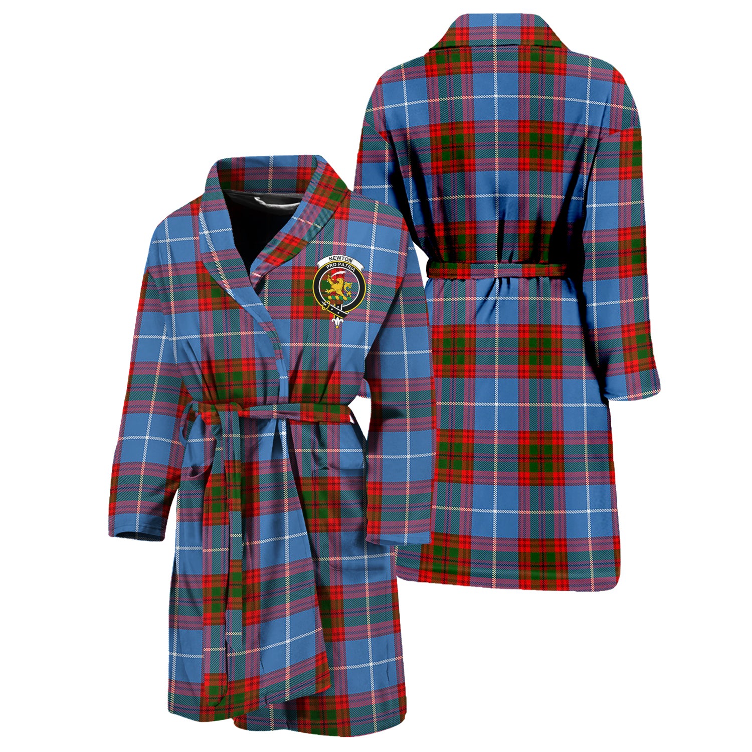 Newton Tartan Bathrobe with Family Crest