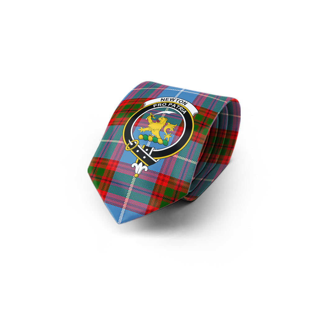 Newton Tartan Classic Necktie with Family Crest