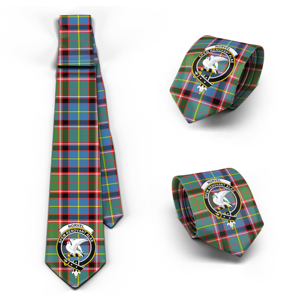 Norvel Tartan Classic Necktie with Family Crest