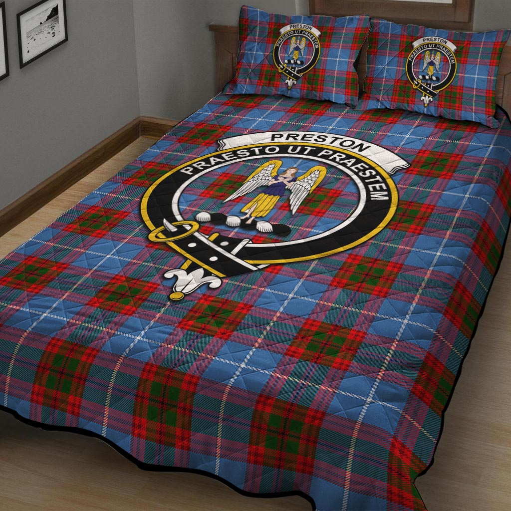 Preston Tartan Quilt Bed Set with Family Crest