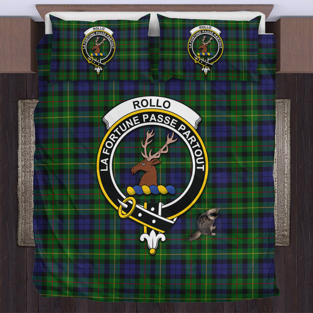 Rollo Tartan Bedding Set with Family Crest