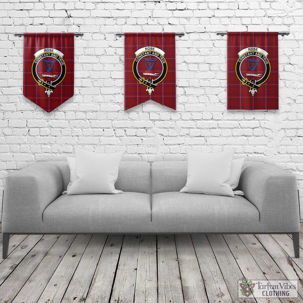 Rose Tartan Gonfalon, Tartan Banner with Family Crest – Tartan Vibes ...
