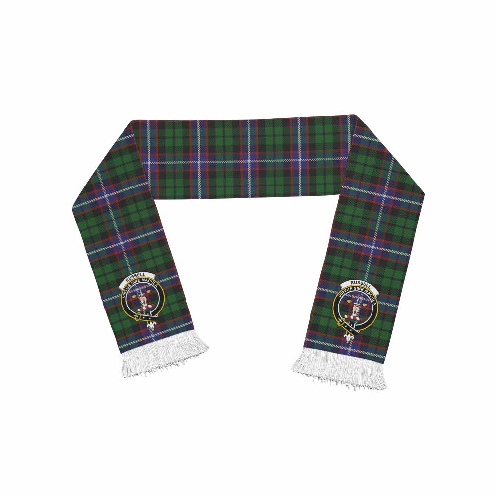Russell Tartan Ruffneck Scarf with Family Crest