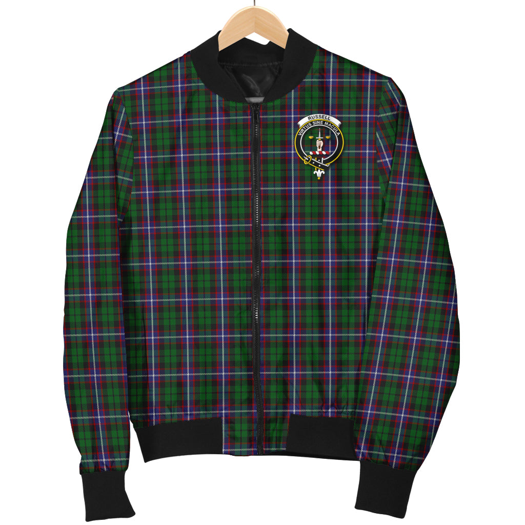 Russell Tartan Bomber Jacket with Family Crest