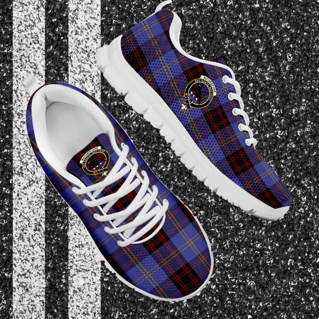 Rutherford Tartan Sneakers with Family Crest