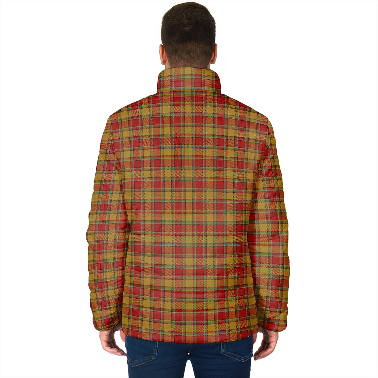 Scrymgeour Tartan Padded Jacket with Family Crest