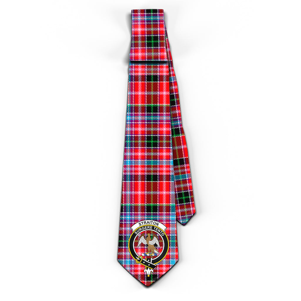 Straiton Tartan Classic Necktie with Family Crest