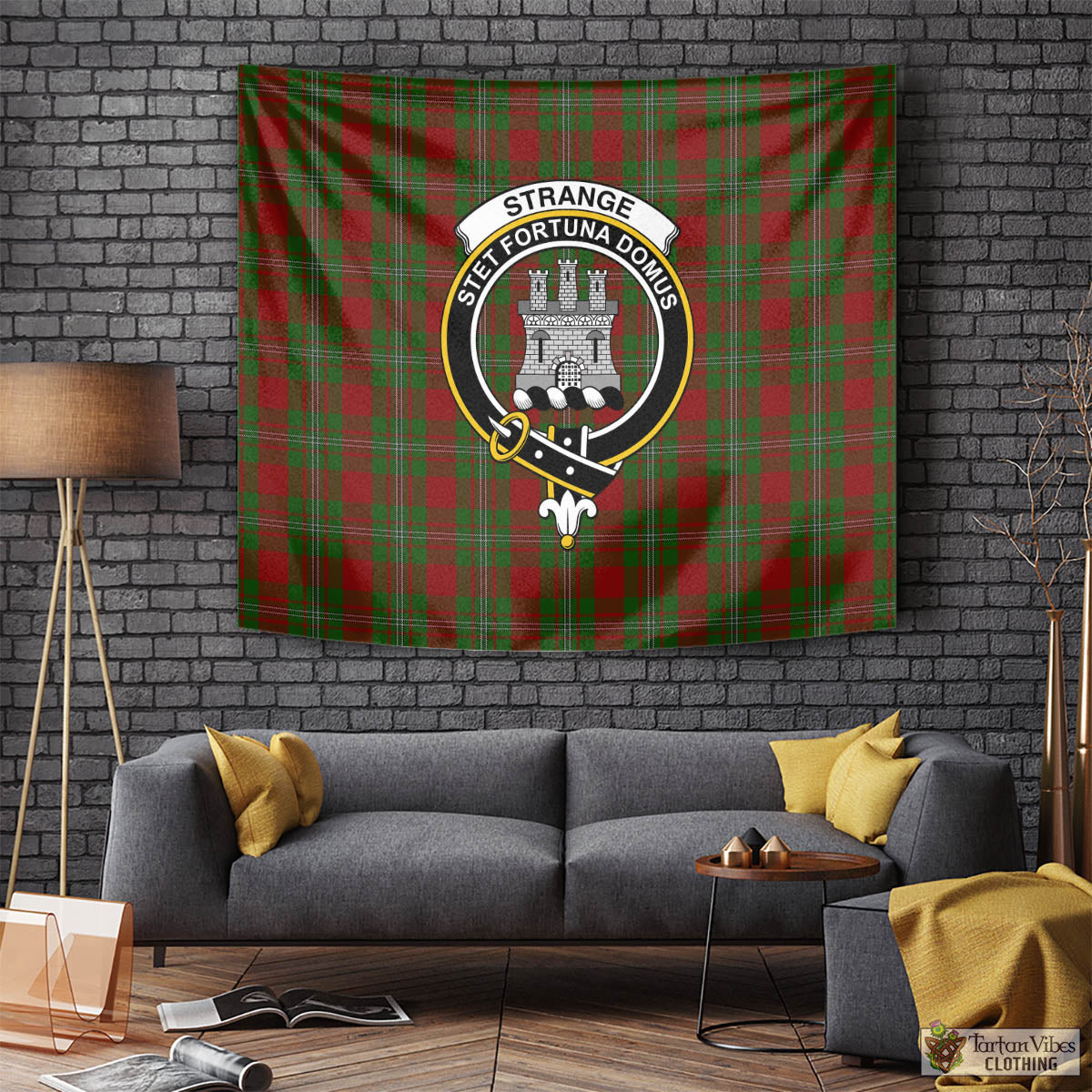 Strange (Strang) Tartan Tapestry Wall Hanging and Home Decor for Room