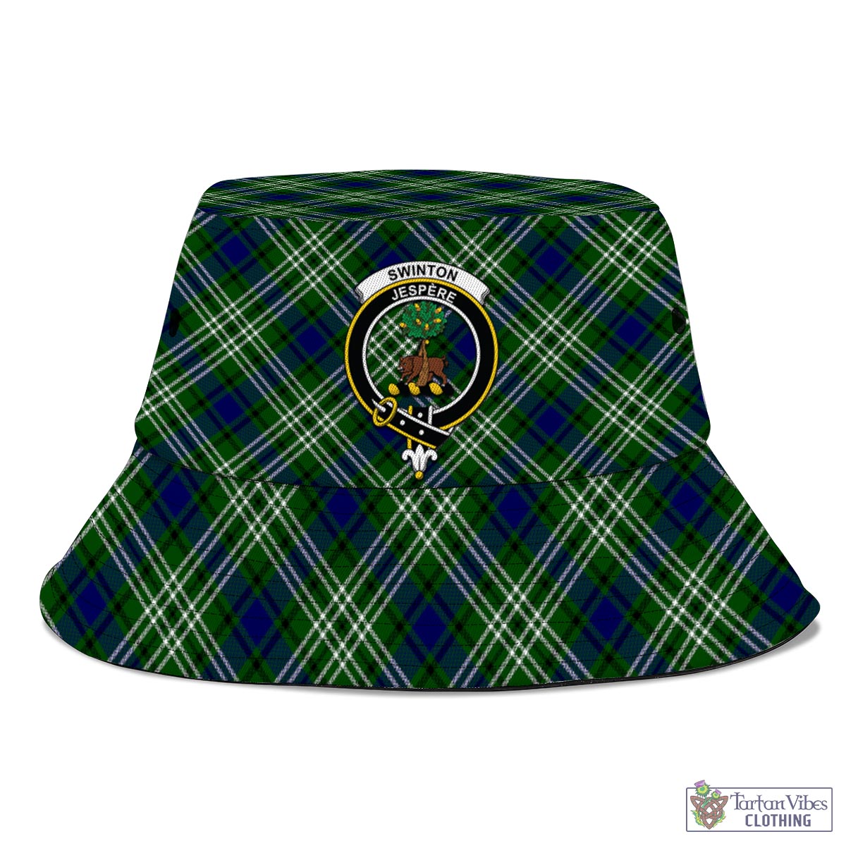 Swinton Tartan Bucket Hat with Family Crest