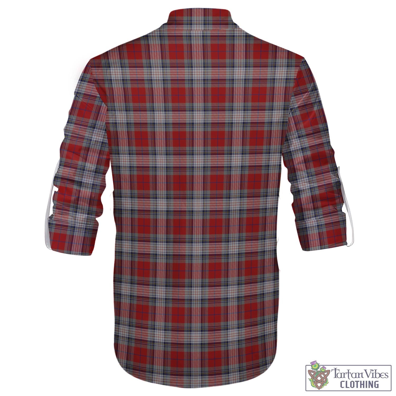 Warden Tartan Men's Scottish Traditional Jacobite Ghillie Kilt Shirt