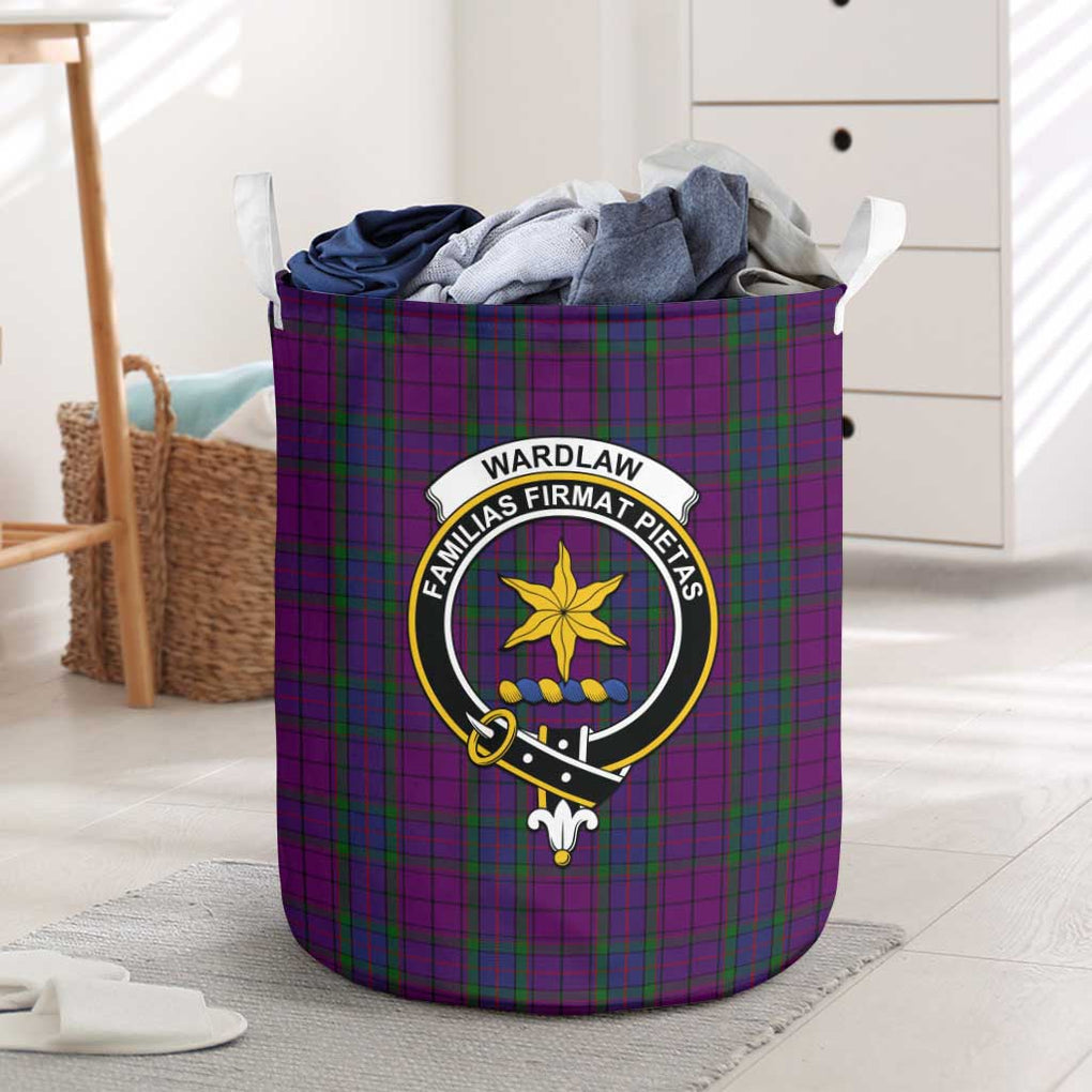 Wardlaw Tartan Laundry Basket with Family Crest